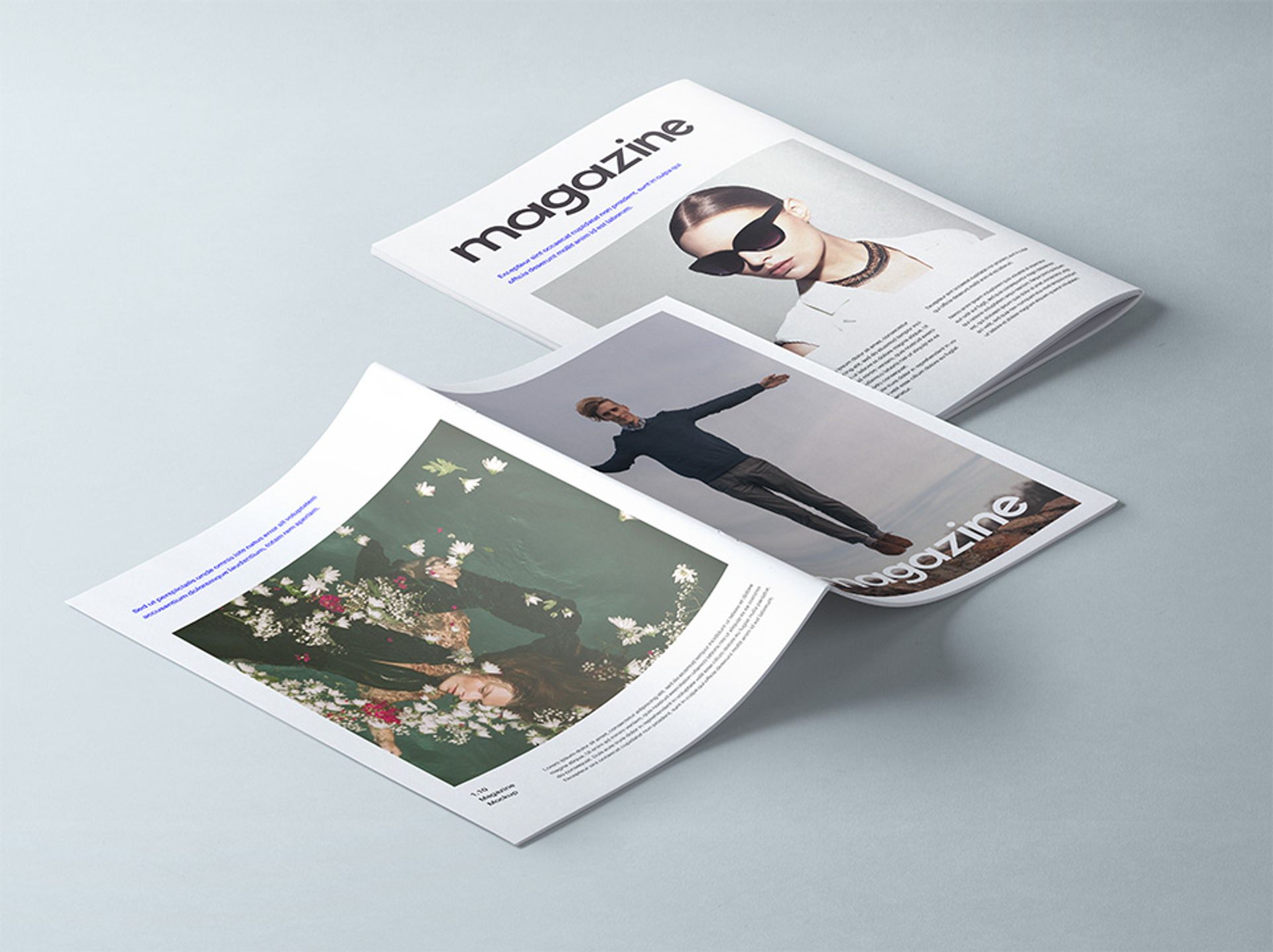 A4 Psd Magazine Booklet Mockup Vol2 | Pixeden Club