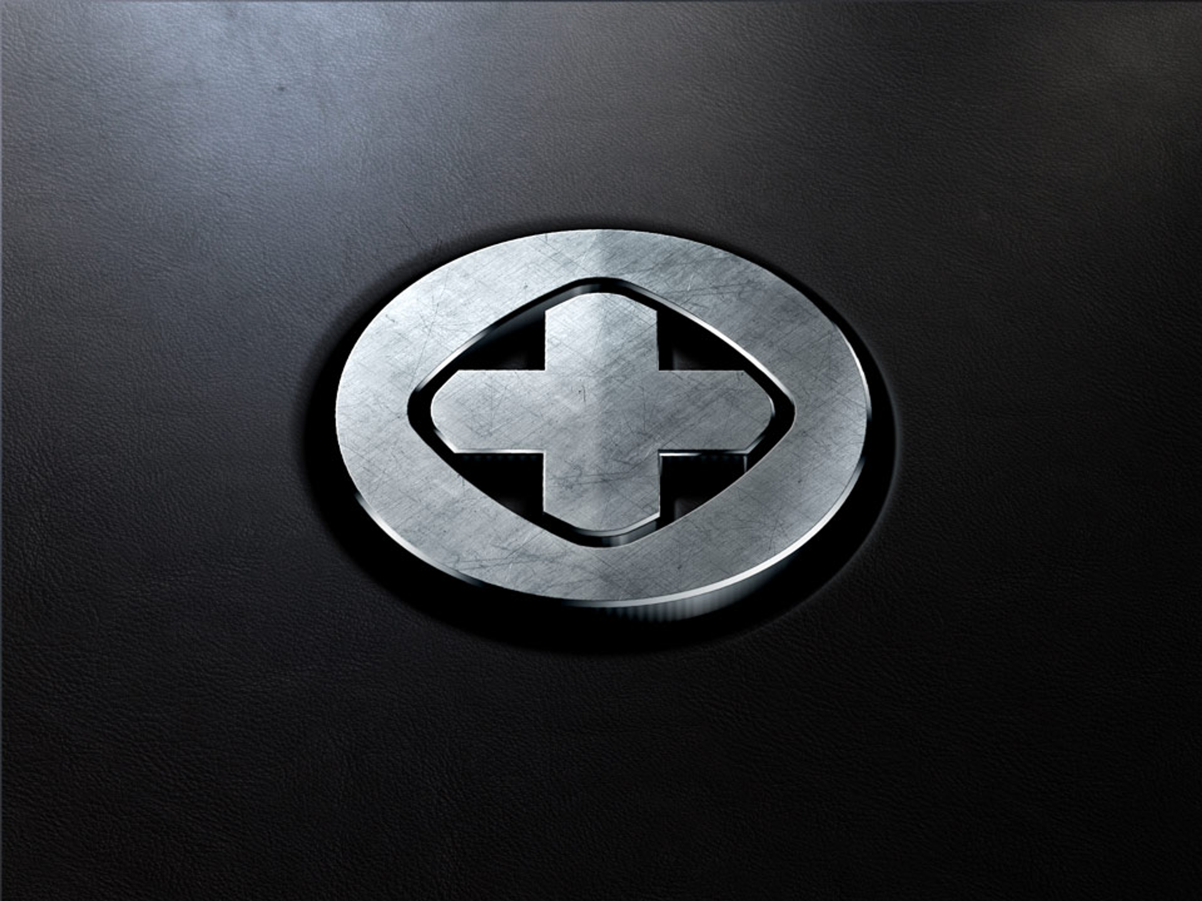 Metal Looking Logo For INFINITI 3D Metal Logo European Look Half Size