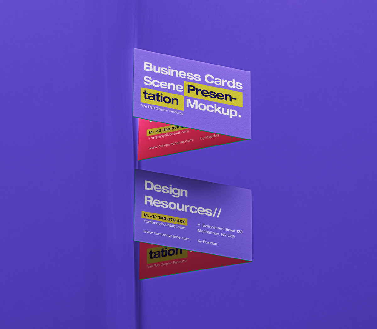 Gravity Psd B-Cards Mock-Up Vol2 | Pixeden Club