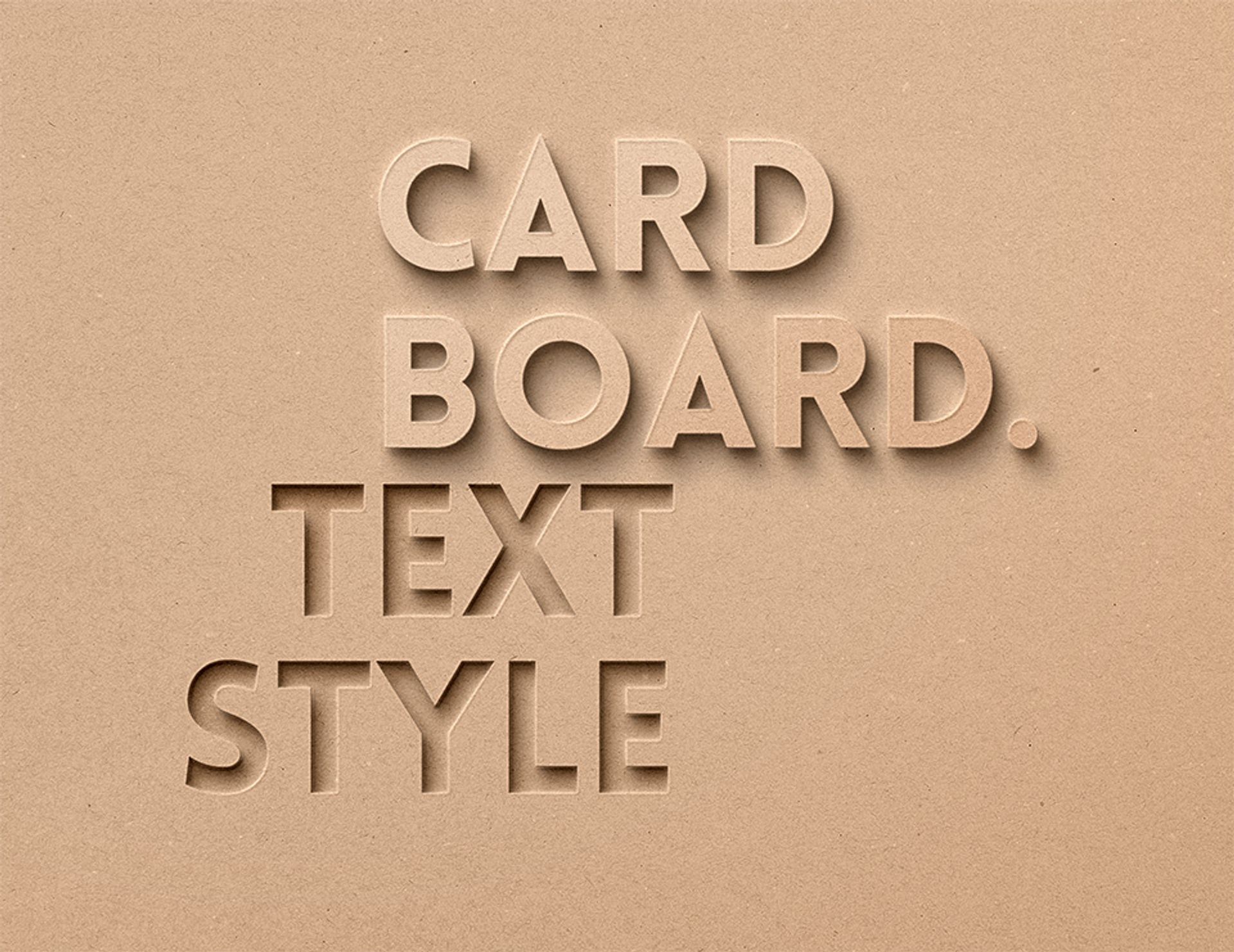 Card Board Psd Text Effect | Pixeden Club