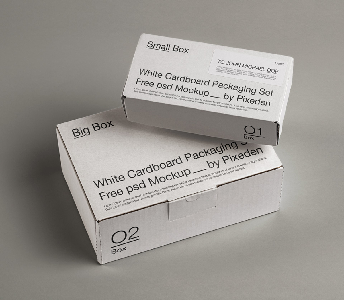 Square Psd Cardboard Box Mockup | Pixeden Club