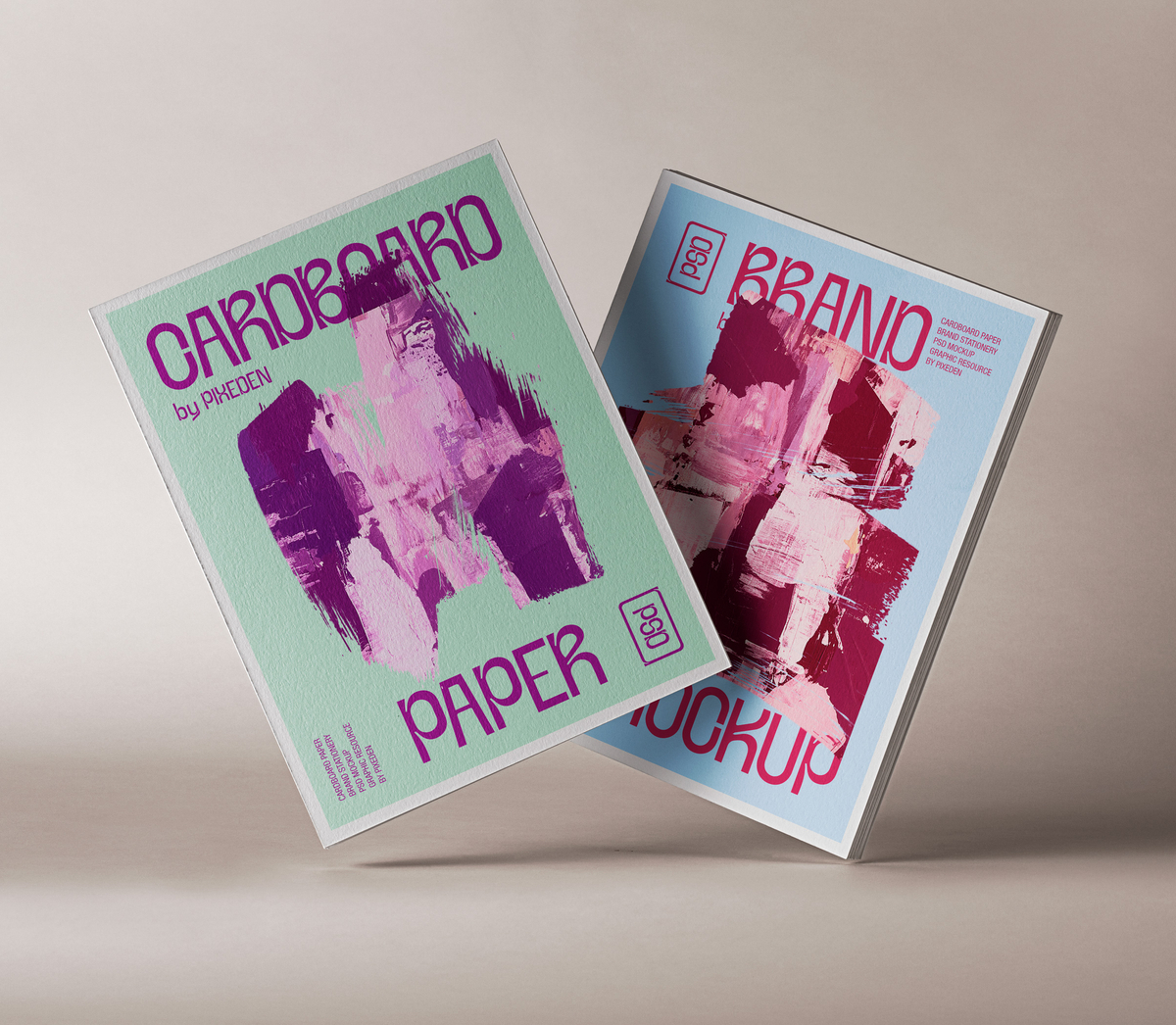 Gloss Branding Psd Paper Mockup | Pixeden Club