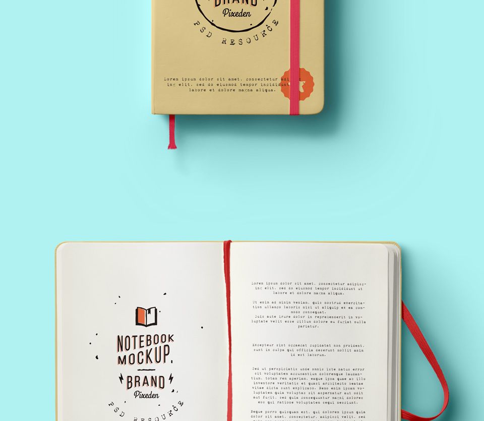 Psd Notepad Mockup | Pixeden Club