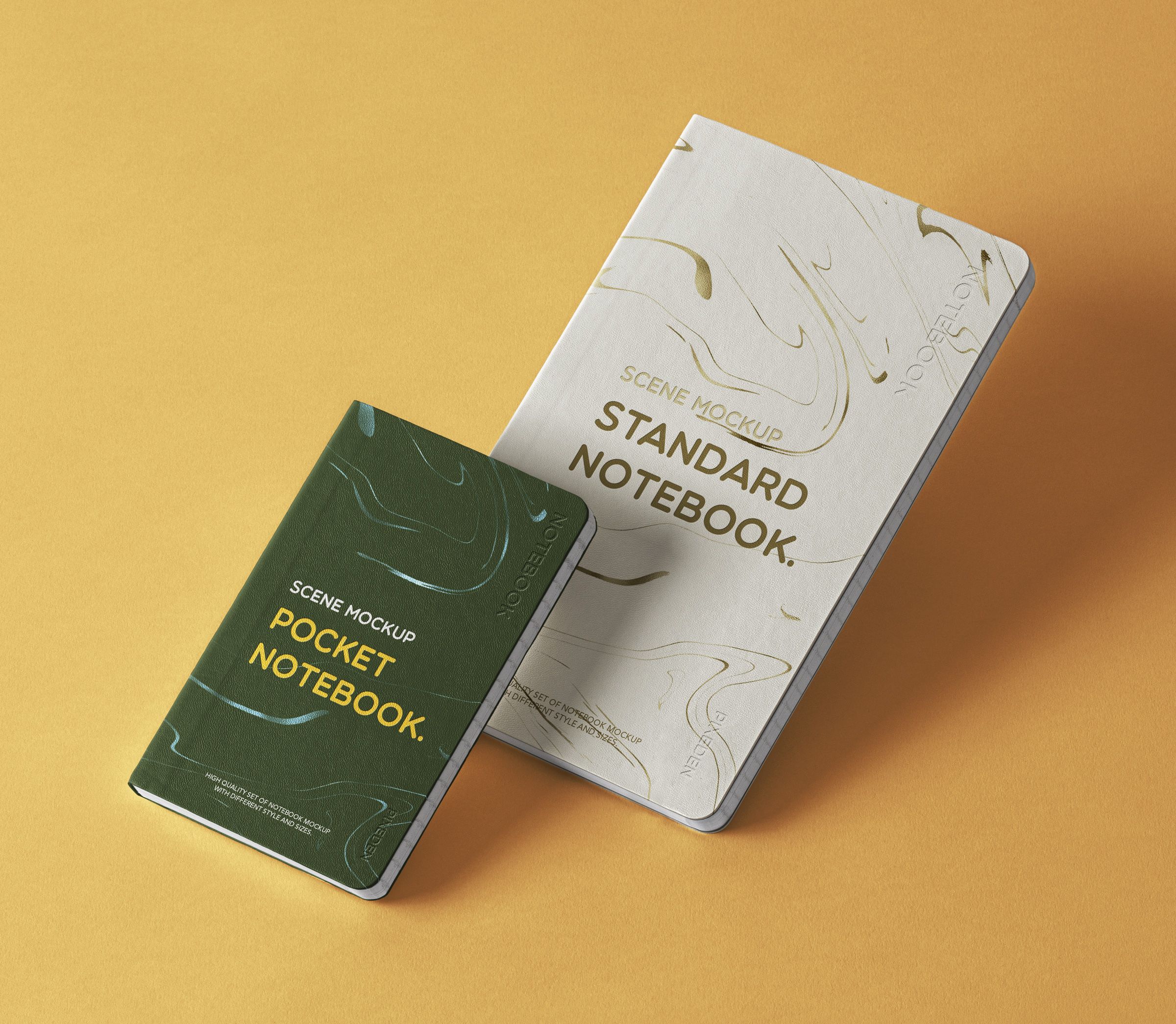 Psd Notebook Set Mockup Scene | Pixeden Club