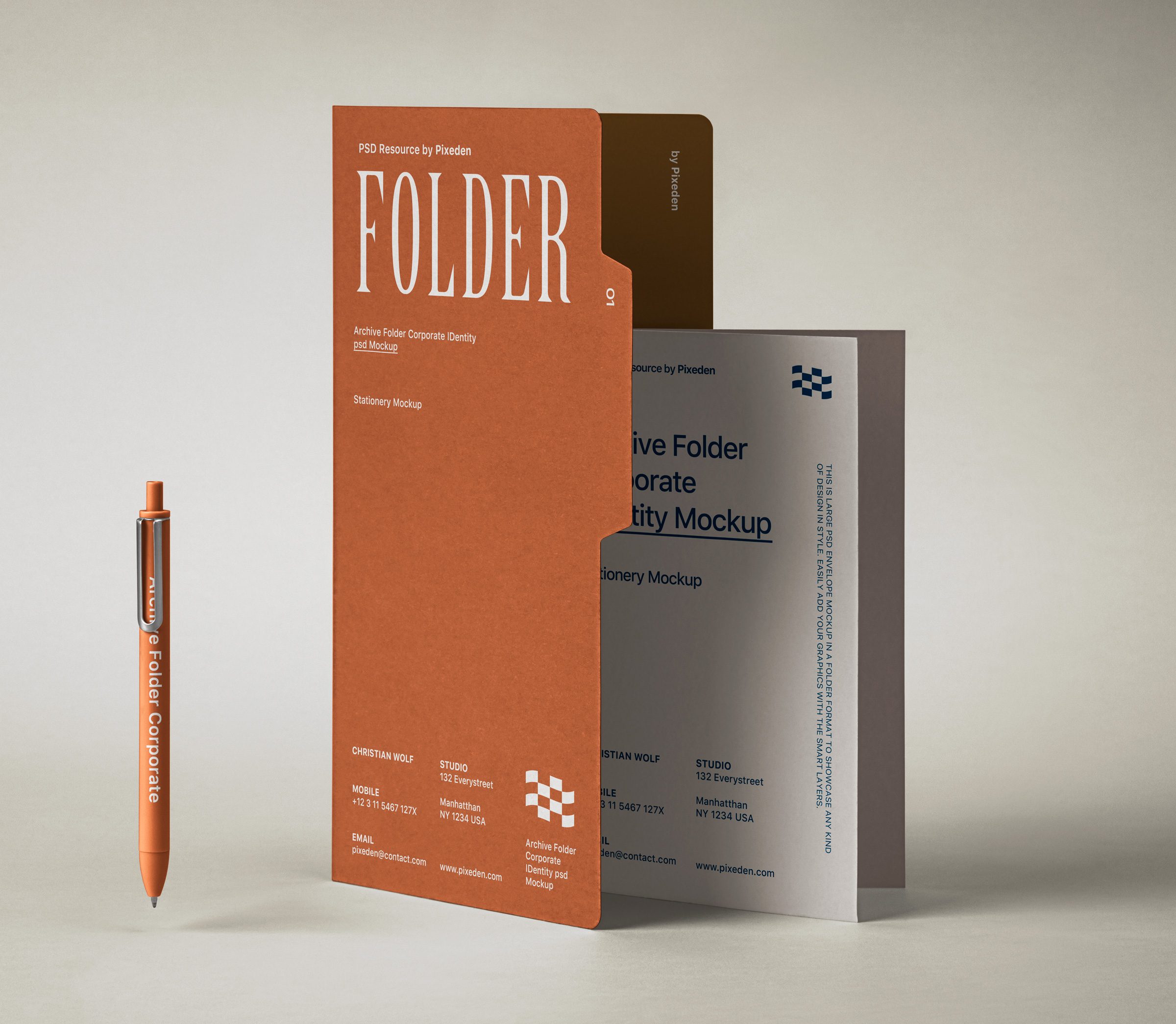Corporate Archive Psd Folder Mockup | Pixeden Club