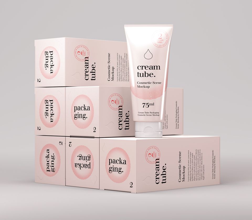 Psd Cosmetic Packaging Mockup Vol8 | Pixeden Club