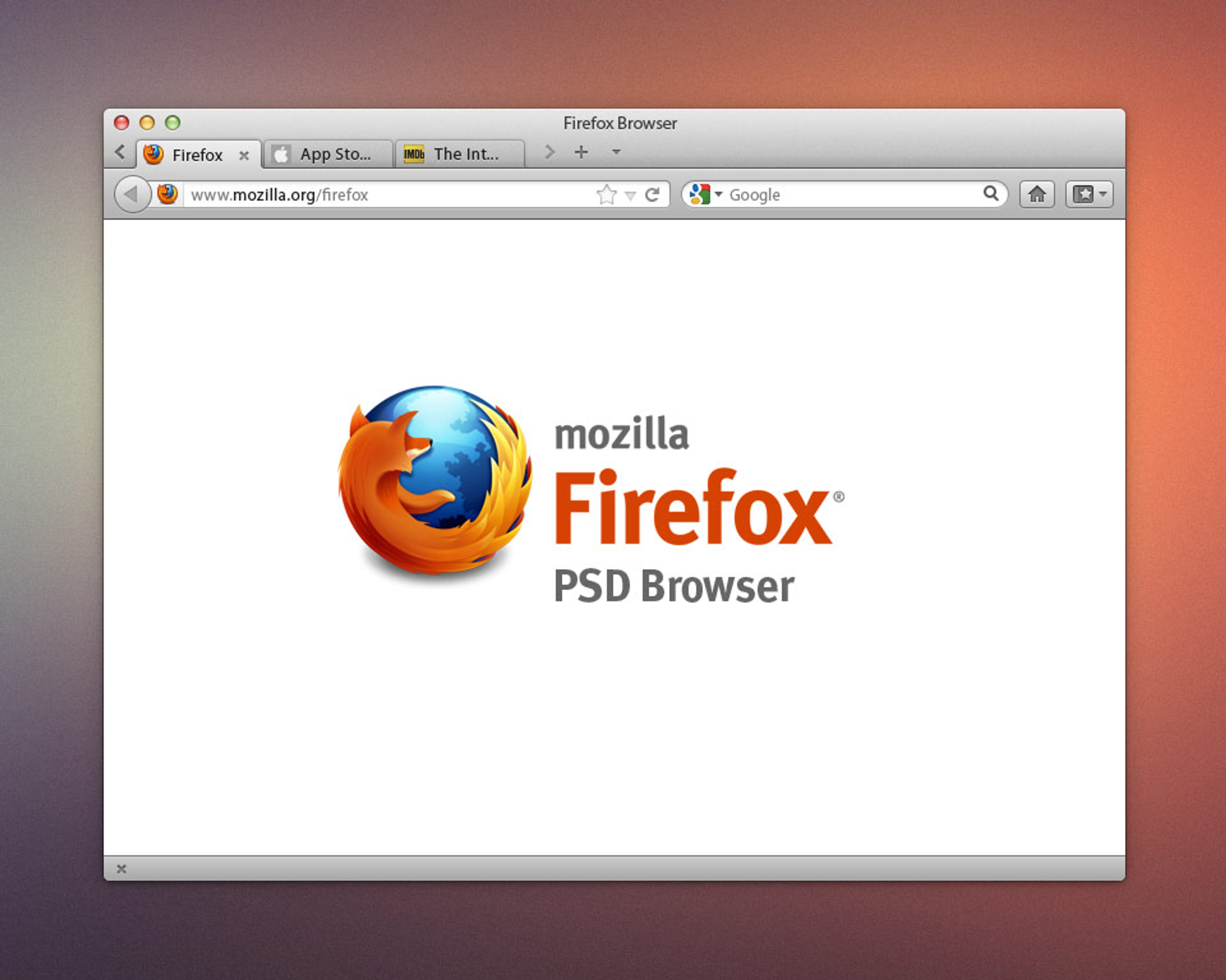 Firefox Browser Psd Mockup | Pixeden Club