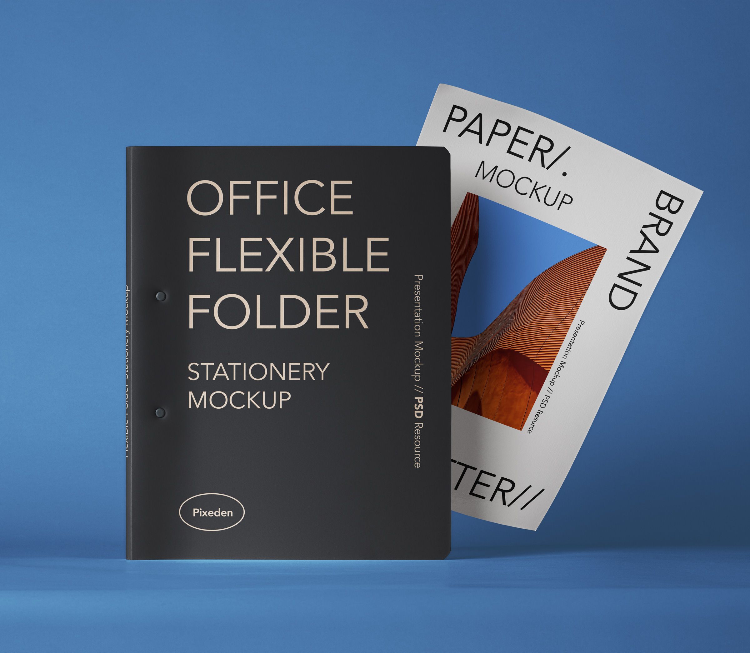 Flexible Psd Folder Stationery Mockup | Pixeden Club