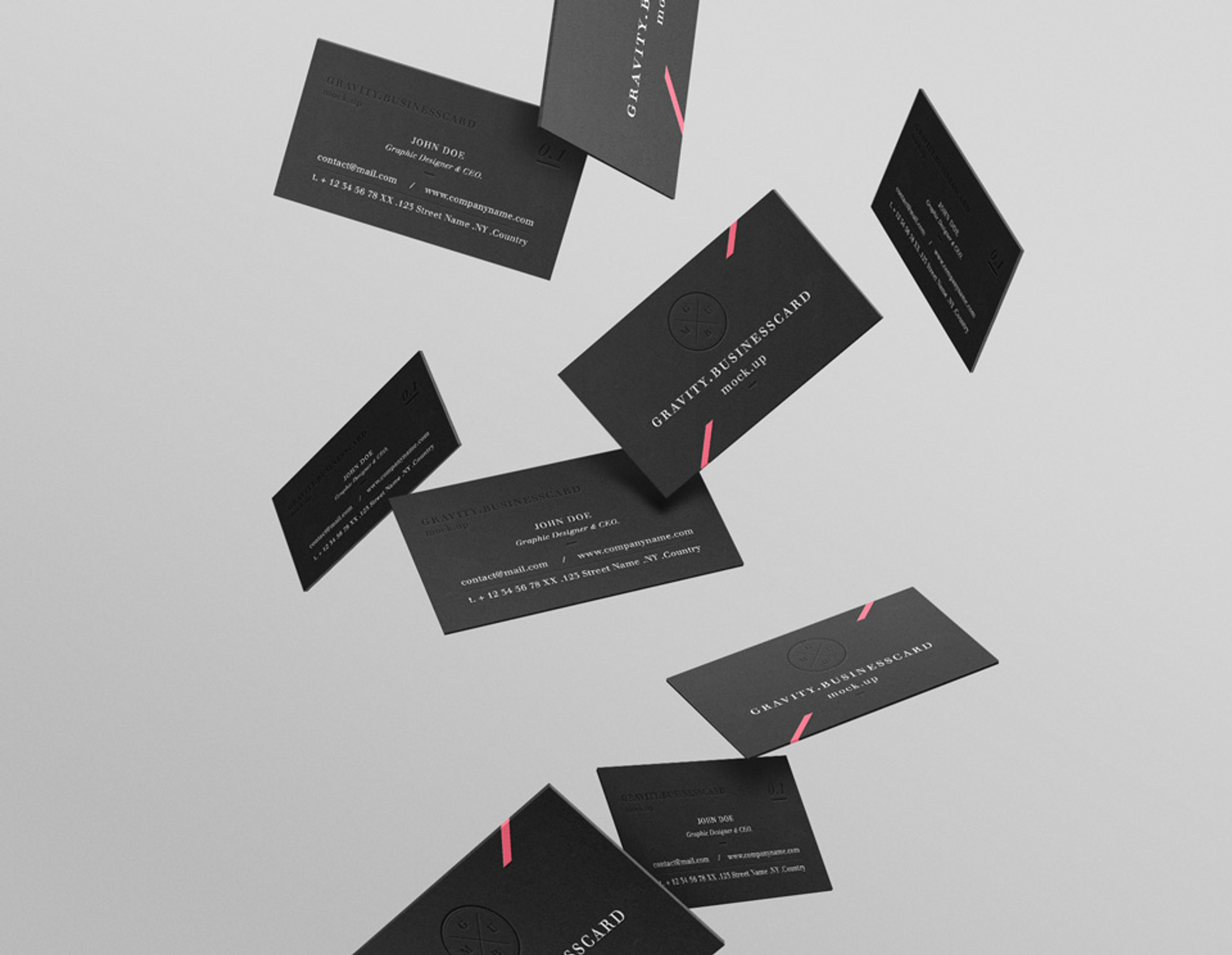 Gravity Psd B-Cards Mock-Up Vol2 | Pixeden Club