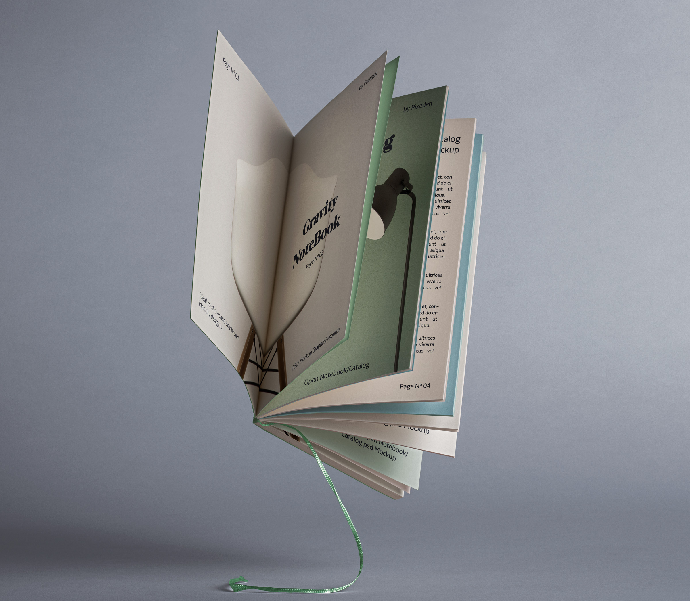 Gravity Psd Open Notebook Psd Mockup | Pixeden Club