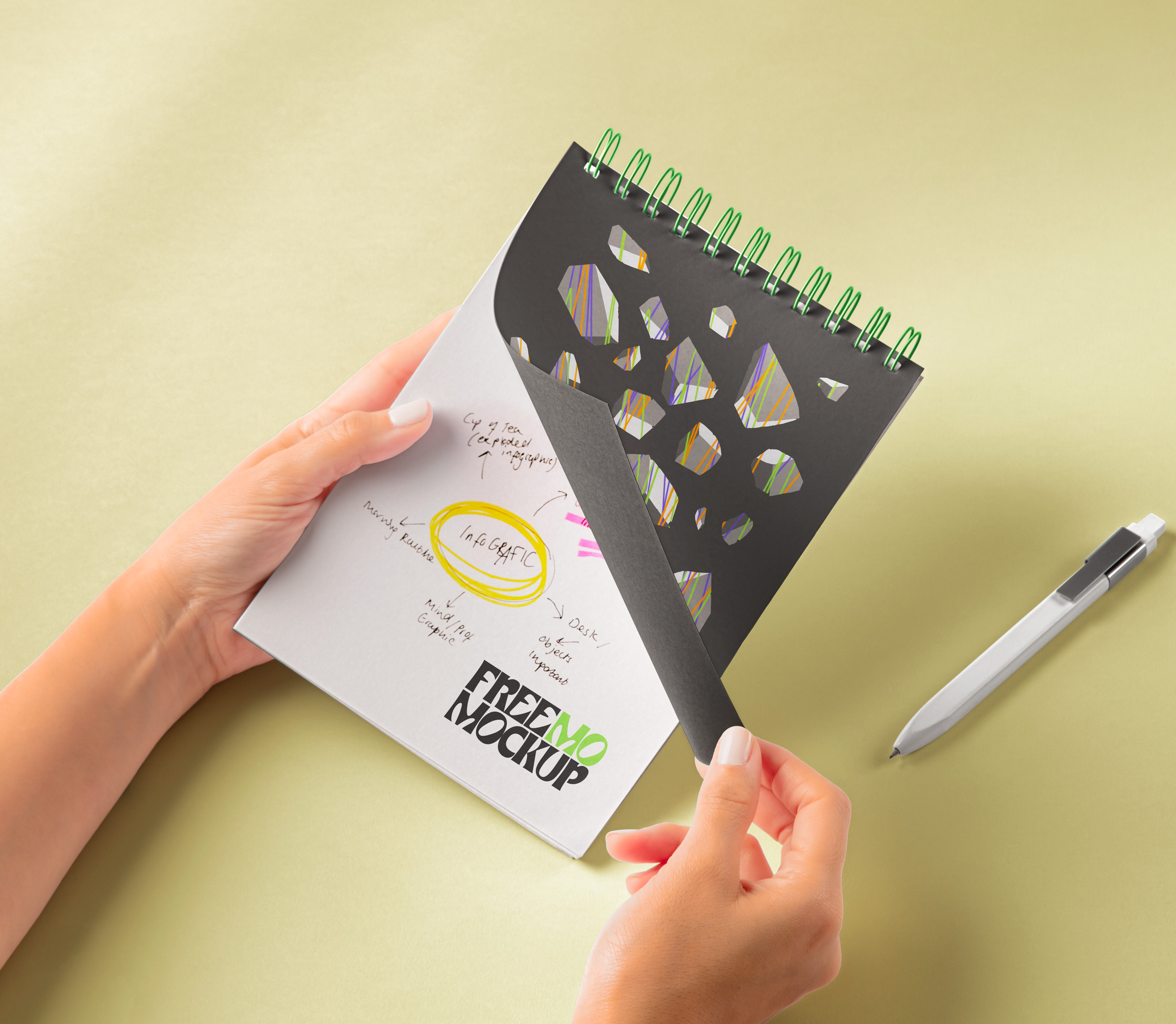 Hands Holding Spiral Notebook Psd Mockup | Pixeden Club Hands Holding Spiral Notebook Psd Mockup | Pixeden Club