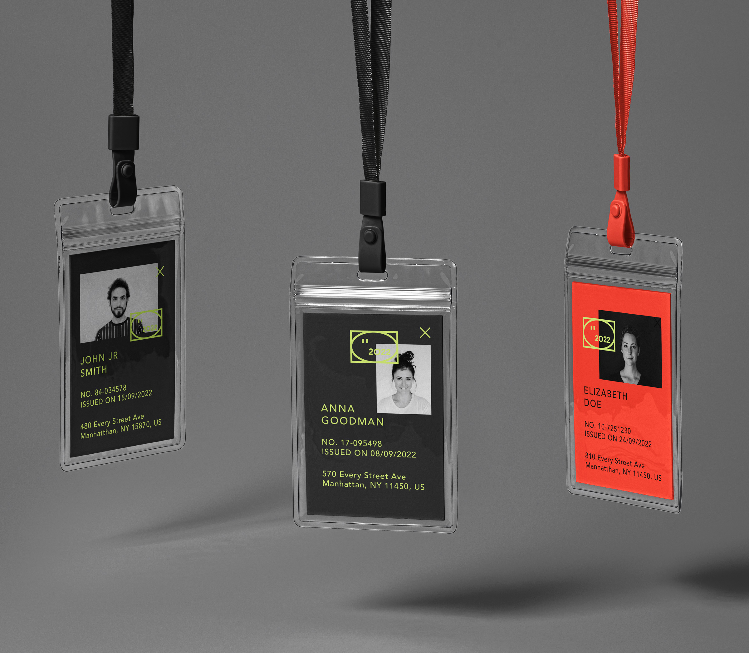 Hanging Corporate Psd ID Card Mockup | Pixeden Club