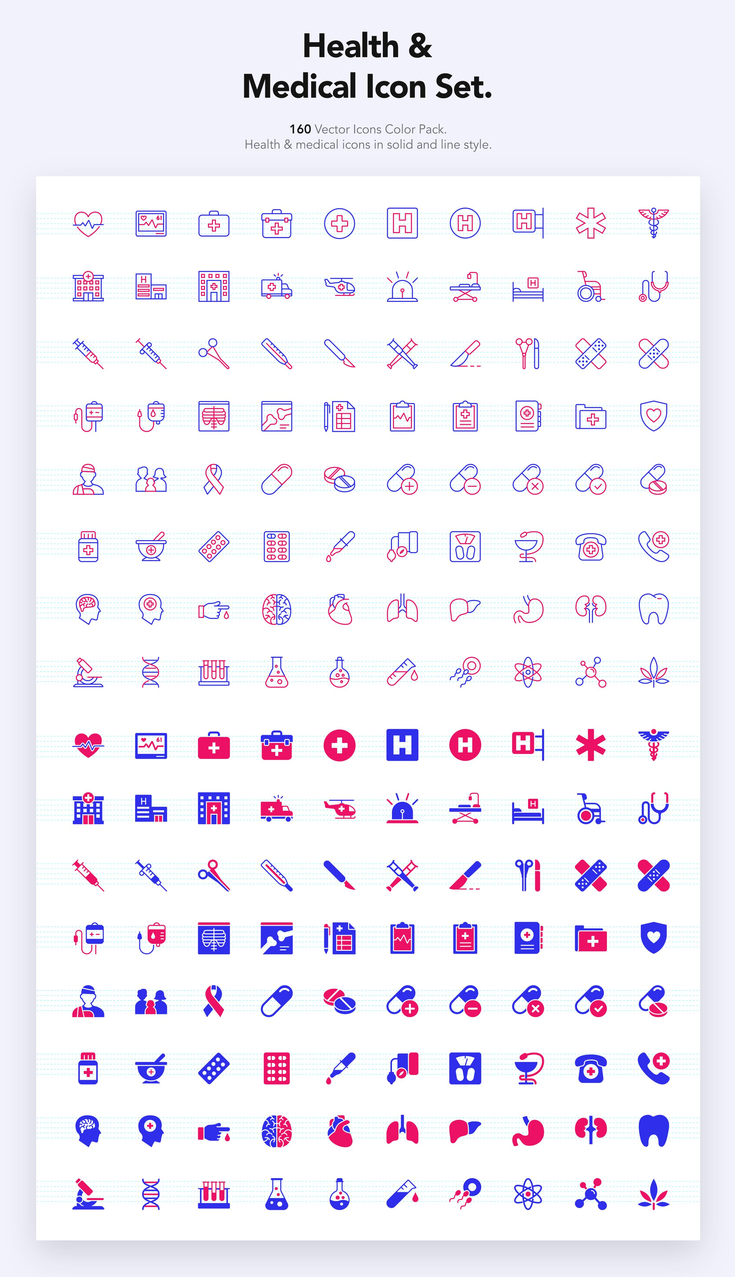 Health & Medical Icon Set | Pixeden Club