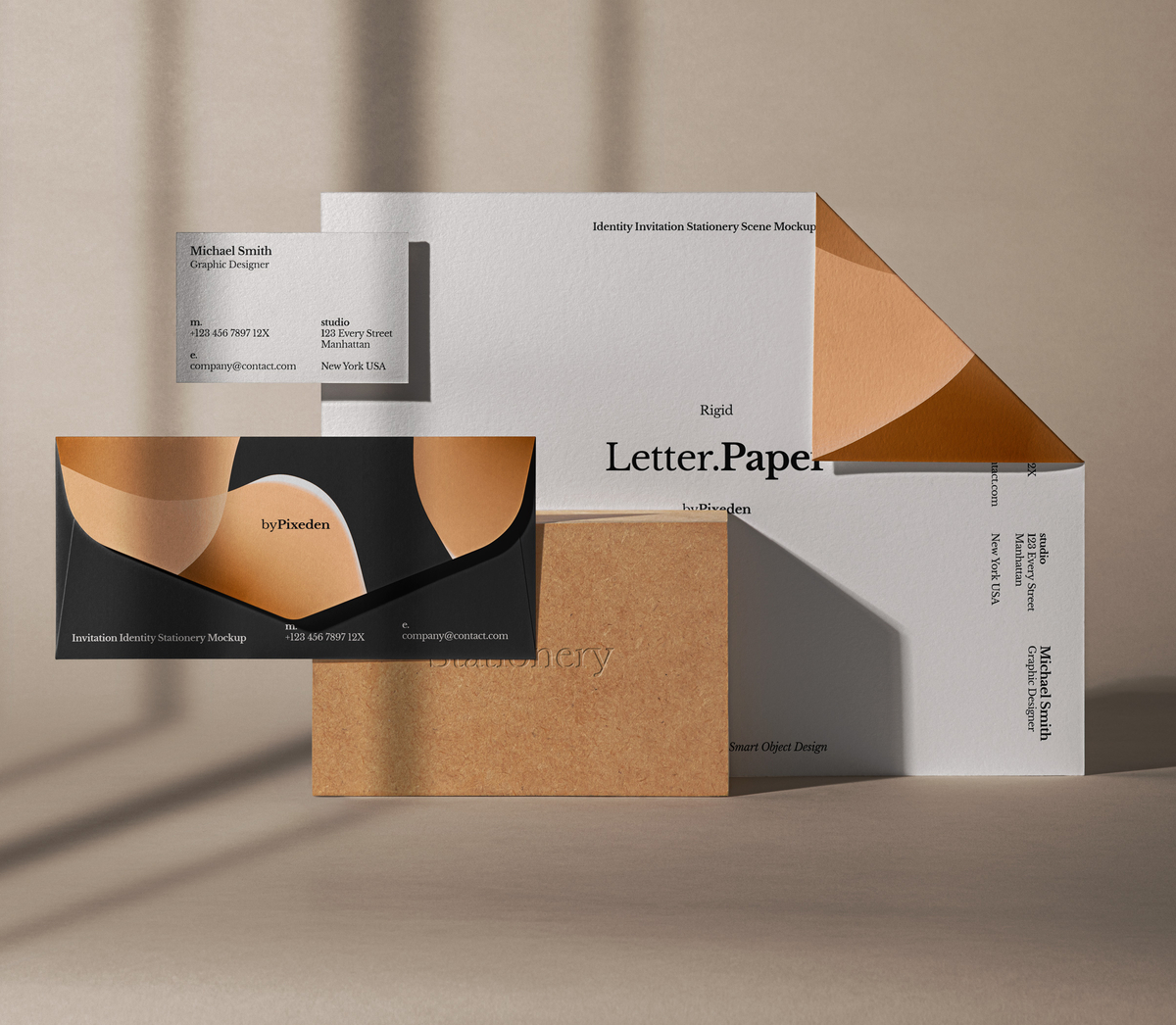 Elegant Invitation Psd Mockup Scene Set | Pixeden Club