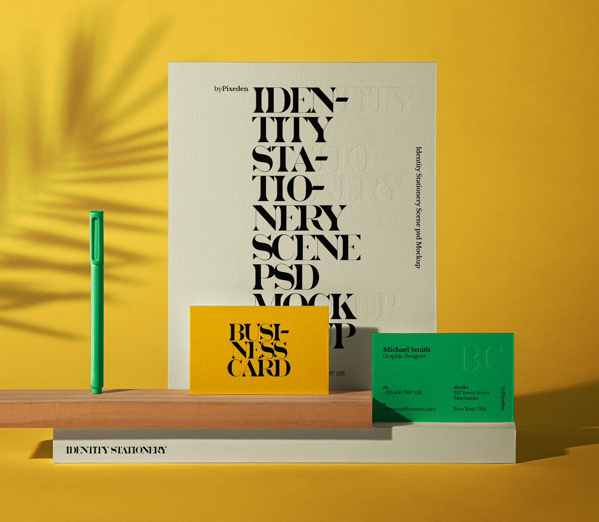 Psd Kraft Stationery Set Mockup | Pixeden Club