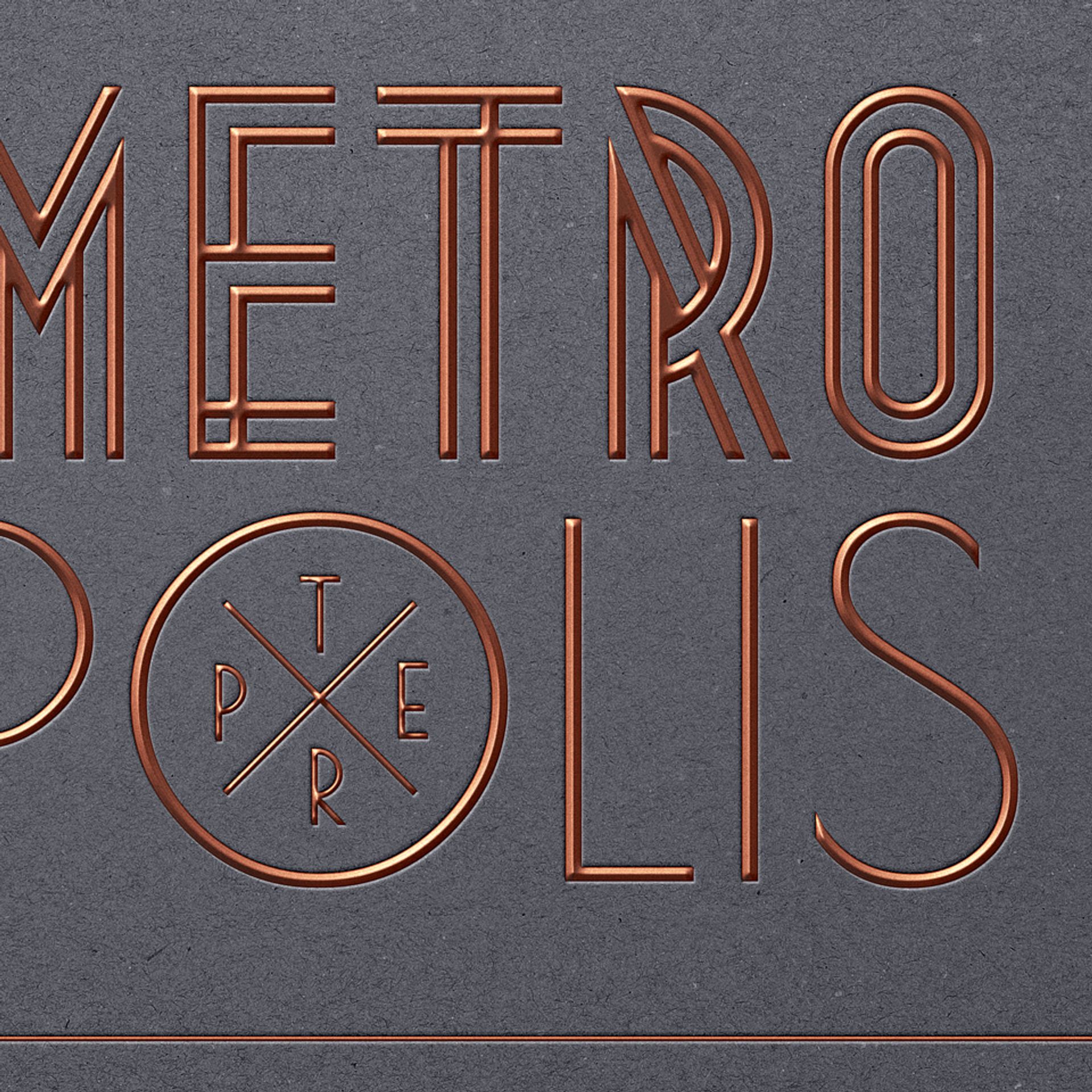 Metropolis Font Metro Modern Style Font Design Alphabet Stock Vector