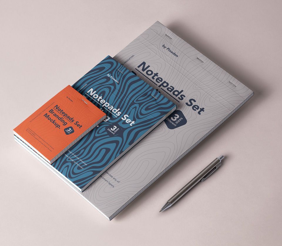 Psd Notepad Mockup Vol4 | Pixeden Club