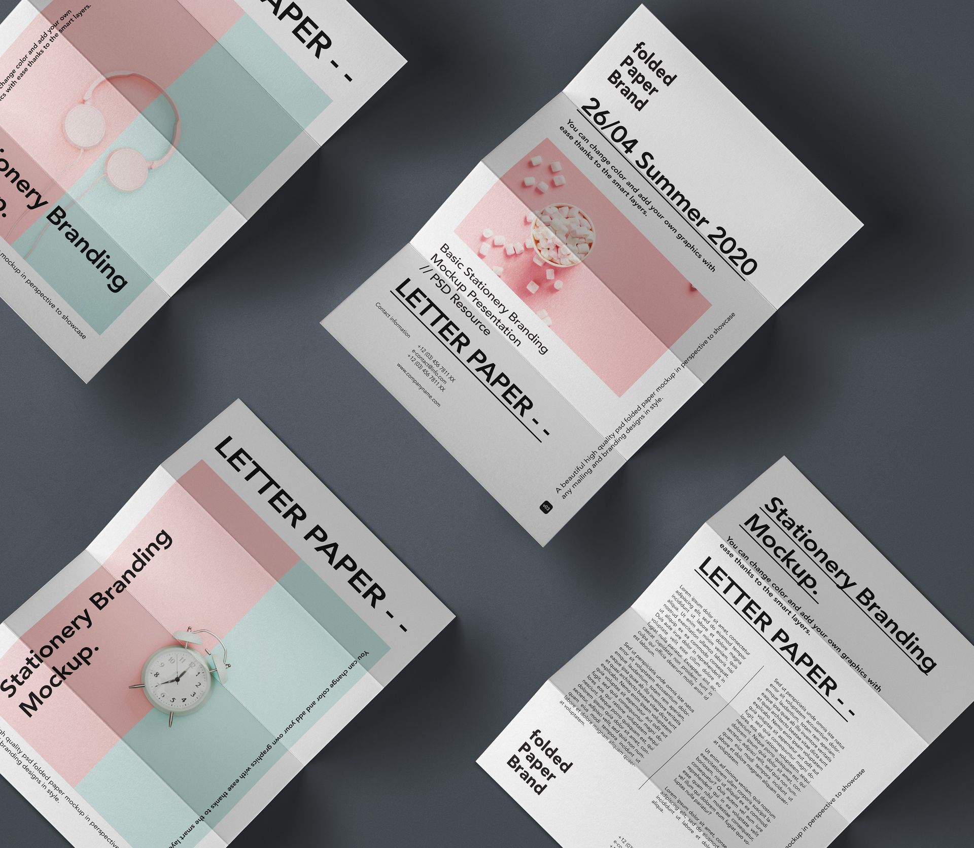 Paper Psd Letter Mockup | Pixeden Club