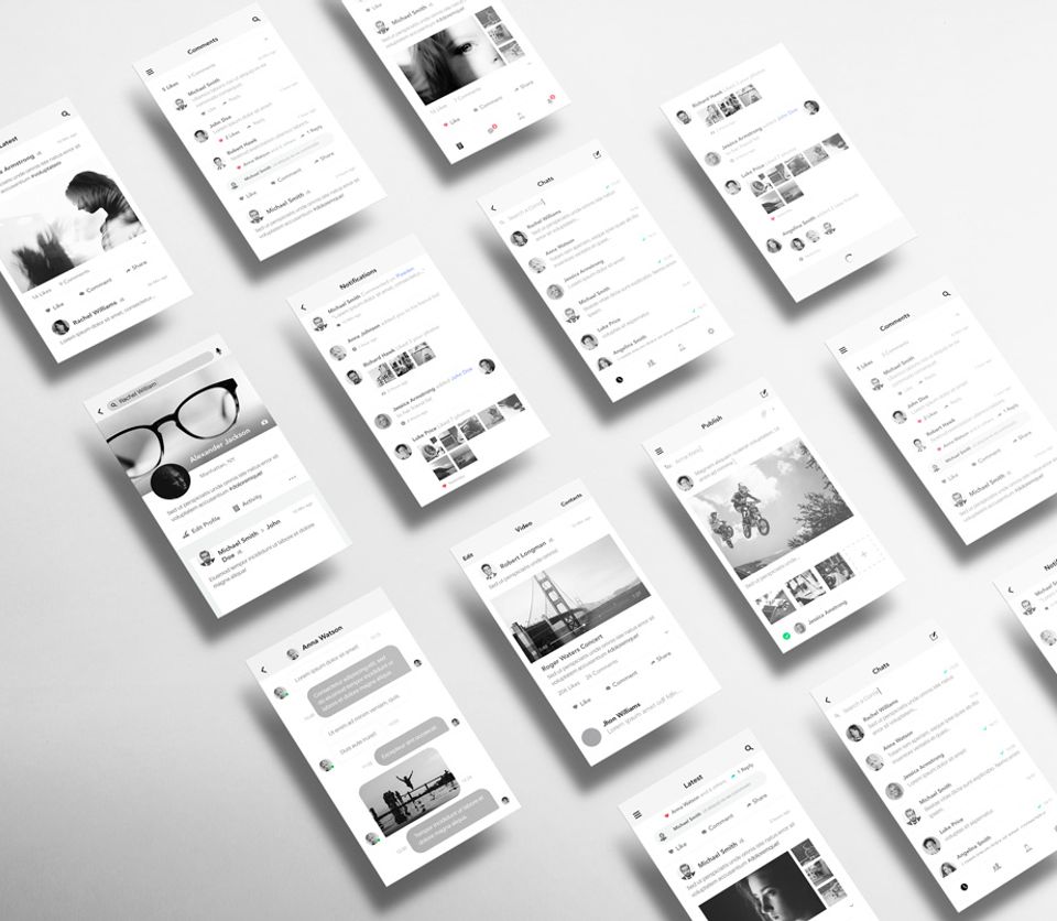 Perspective App Screens Mock-Up 3 | Pixeden Club Perspective App Screens Mock-Up 3 | Pixeden Club