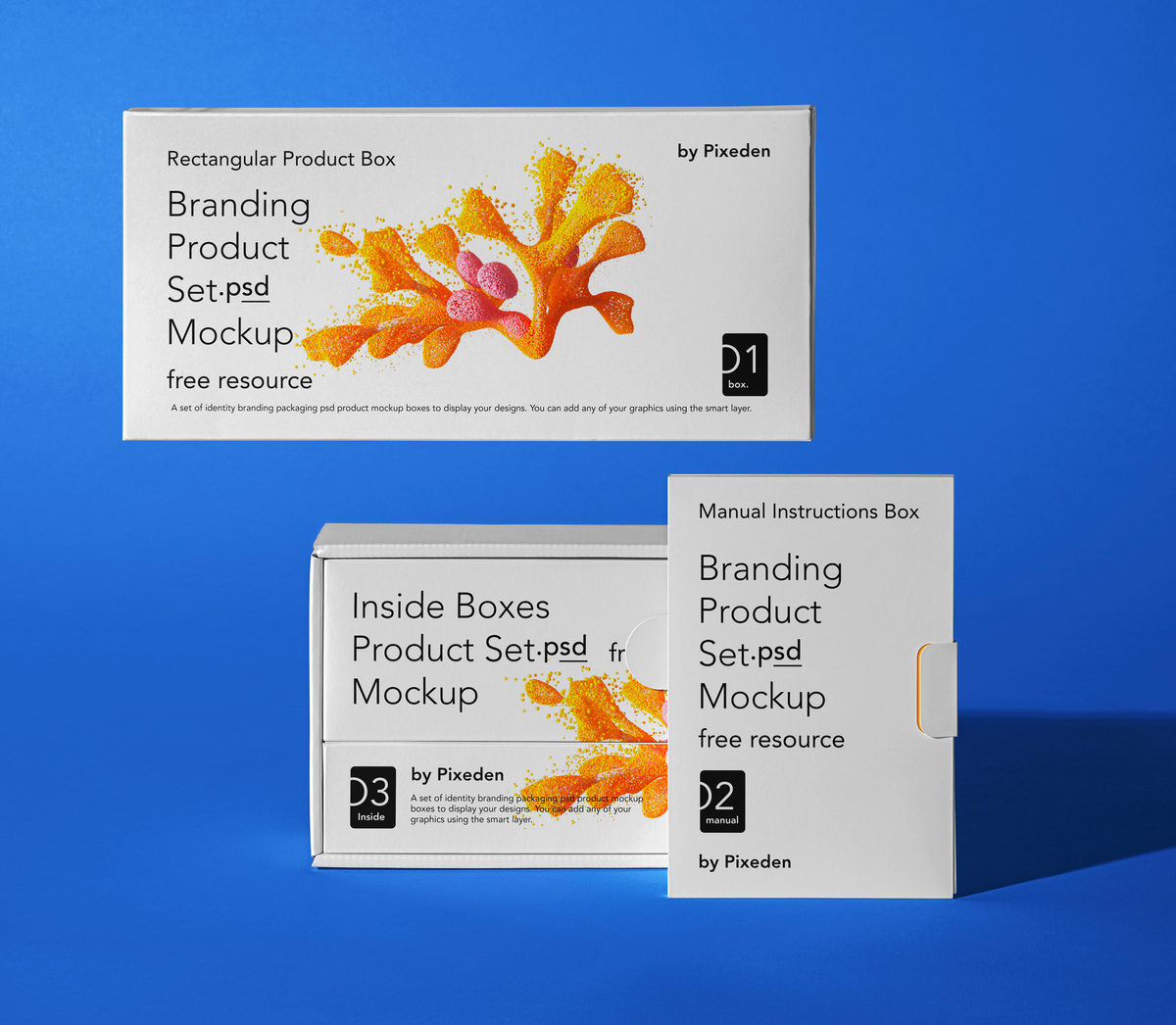 Square Psd Mail Cardboard Box Mockup | Pixeden Club