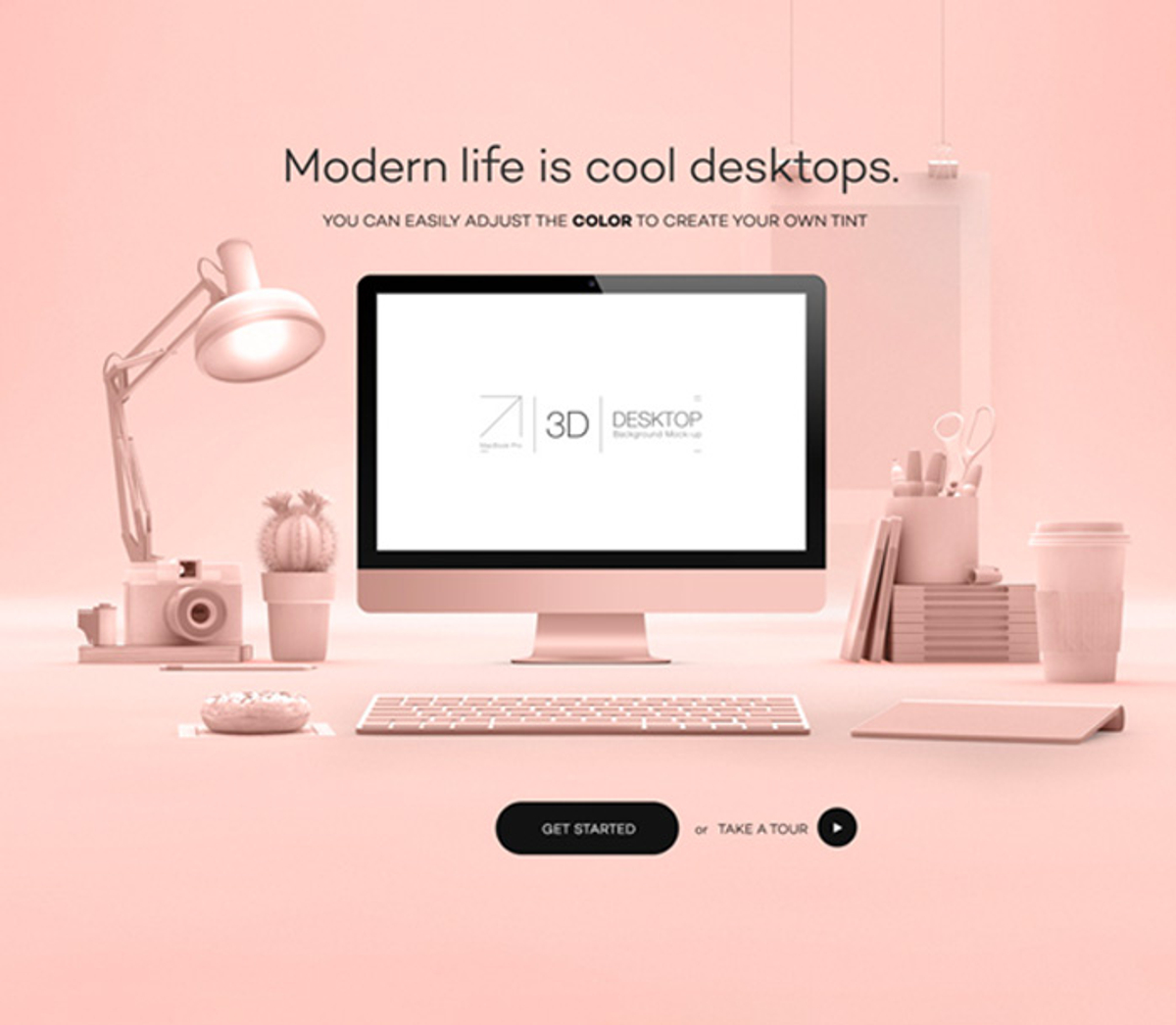 Psd 3D Desktop Web Showcase Vol2 | Pixeden Club