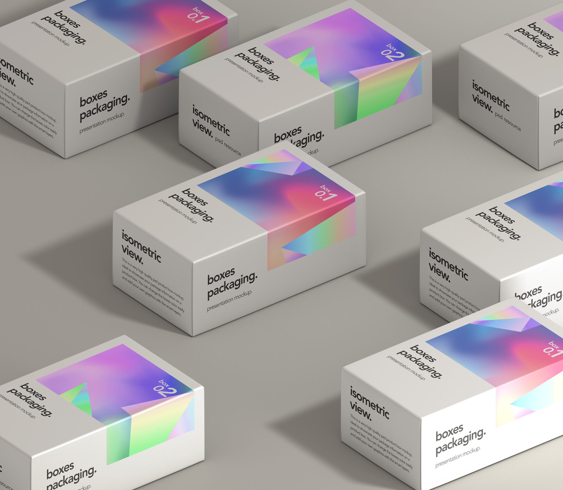 Psd Boxes Packaging Set Mockup | Pixeden Club