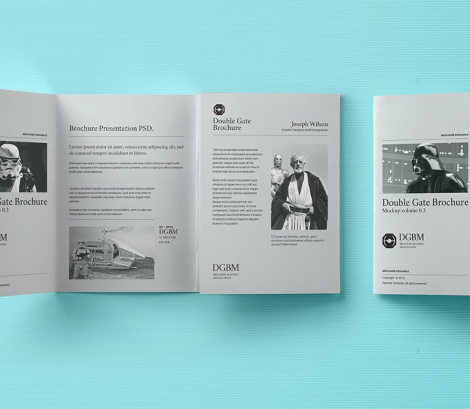 Psd Double Gate Fold Brochure | Pixeden Club