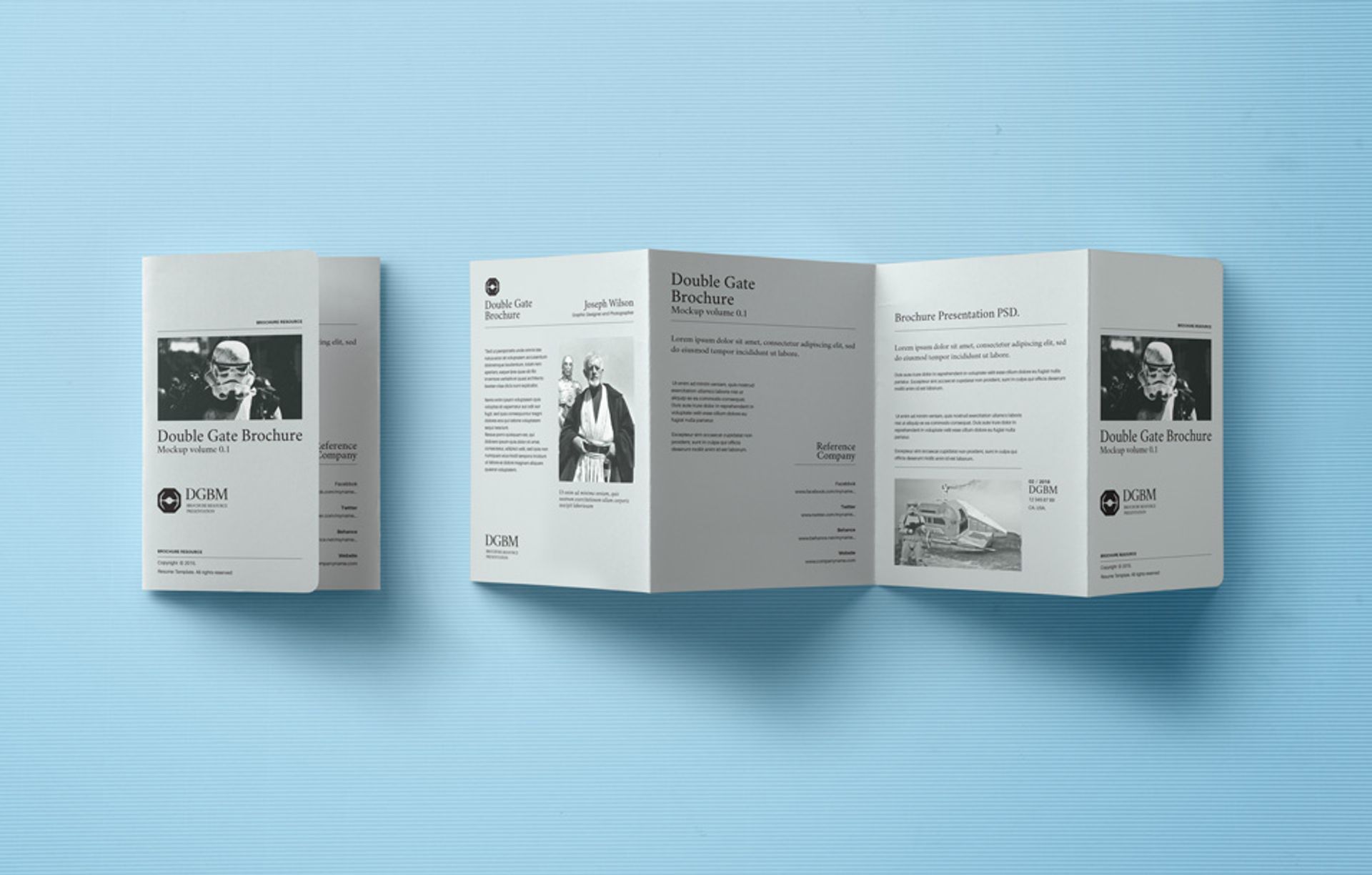Psd Double Gate Fold Brochure | Pixeden Club
