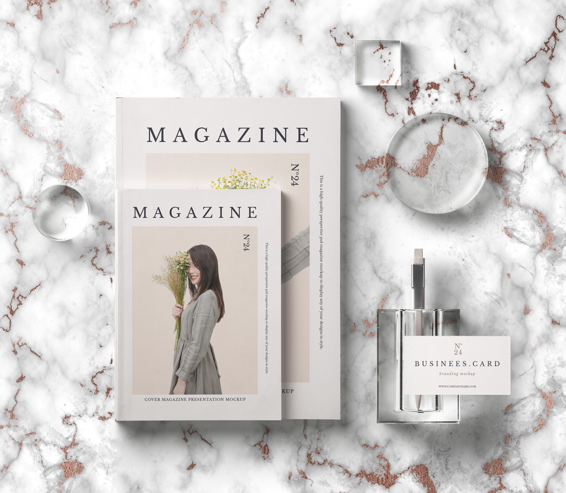 Psd Magazine Mockup 2 Sizes Vol2 | Pixeden Club