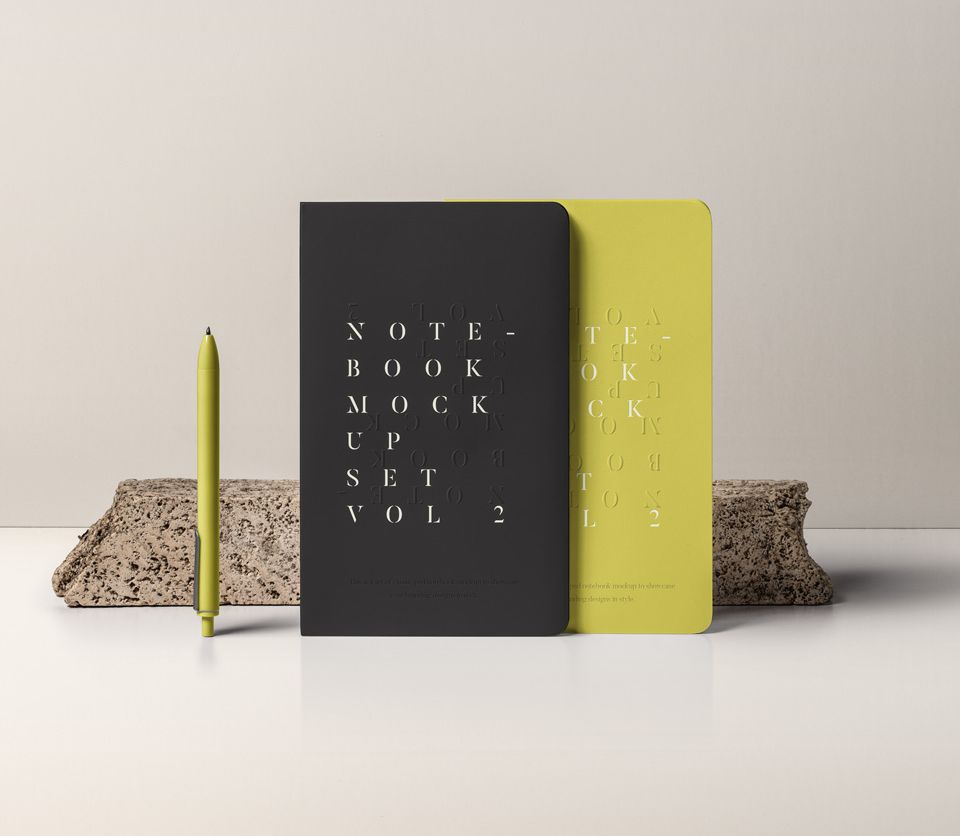 Classic Psd Notebook Mockup | Pixeden Club