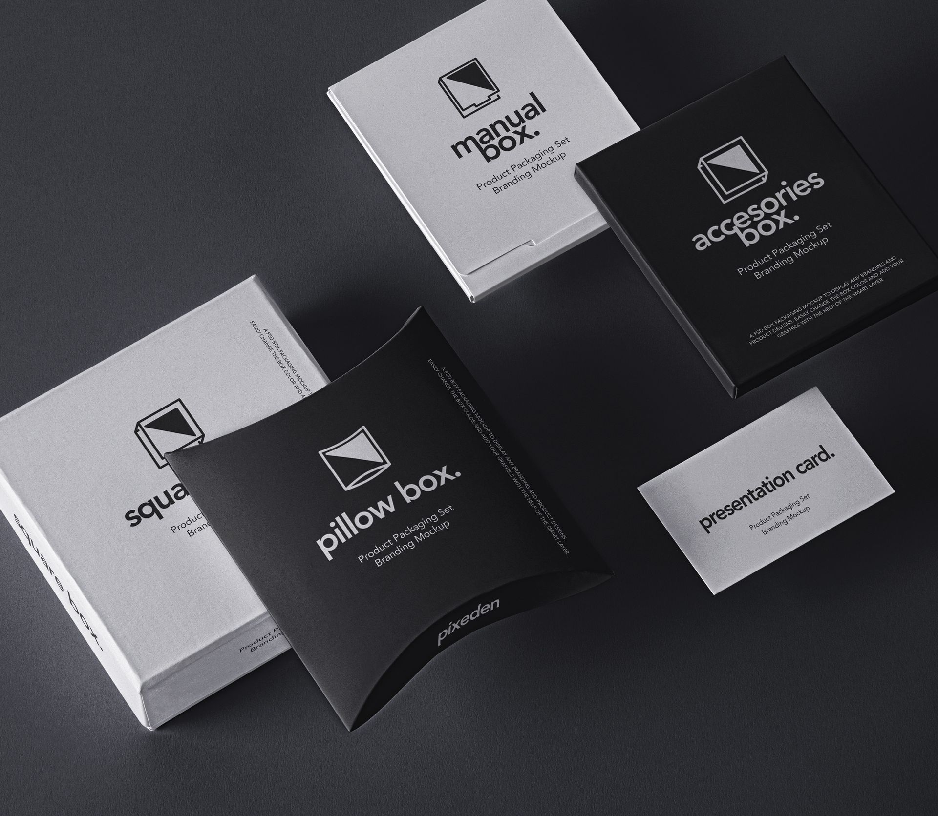 Psd Product Packaging Set Mockup | Pixeden Club