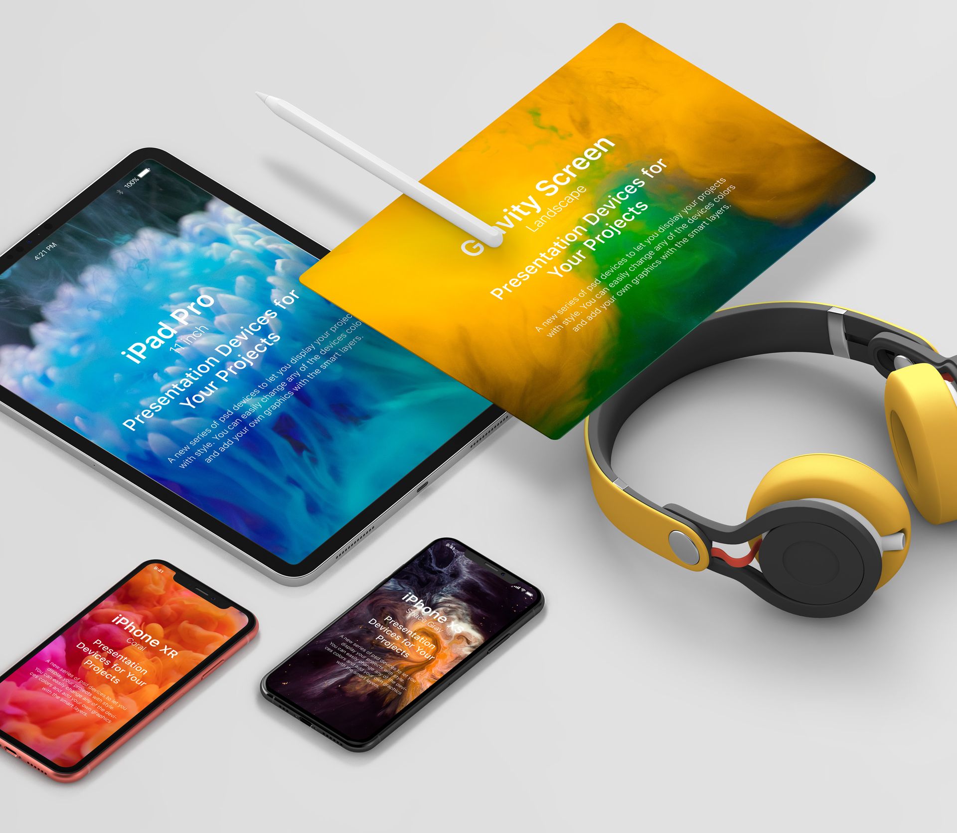 Psd Project Devices Showcase Vol2 | Pixeden Club