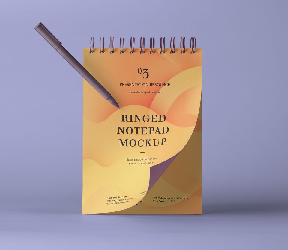 Psd Notepad Mockup | Pixeden Club