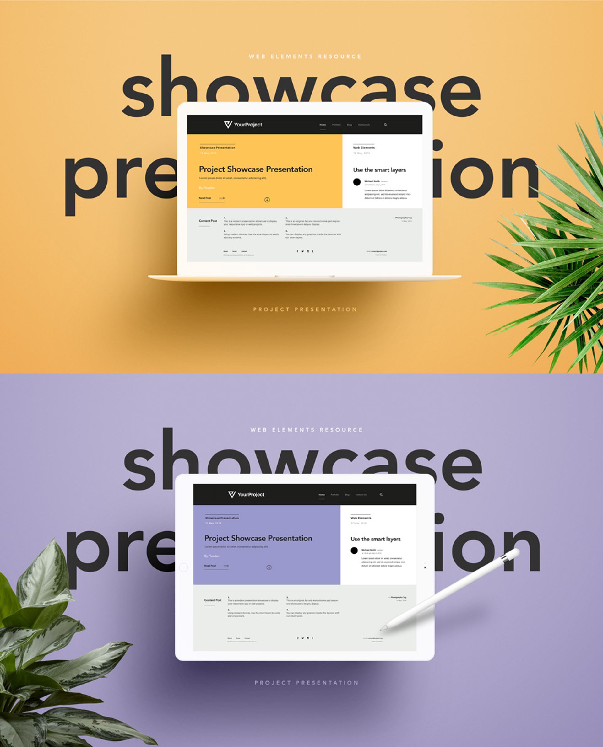 Psd Showcase Project Presentation | Pixeden Club