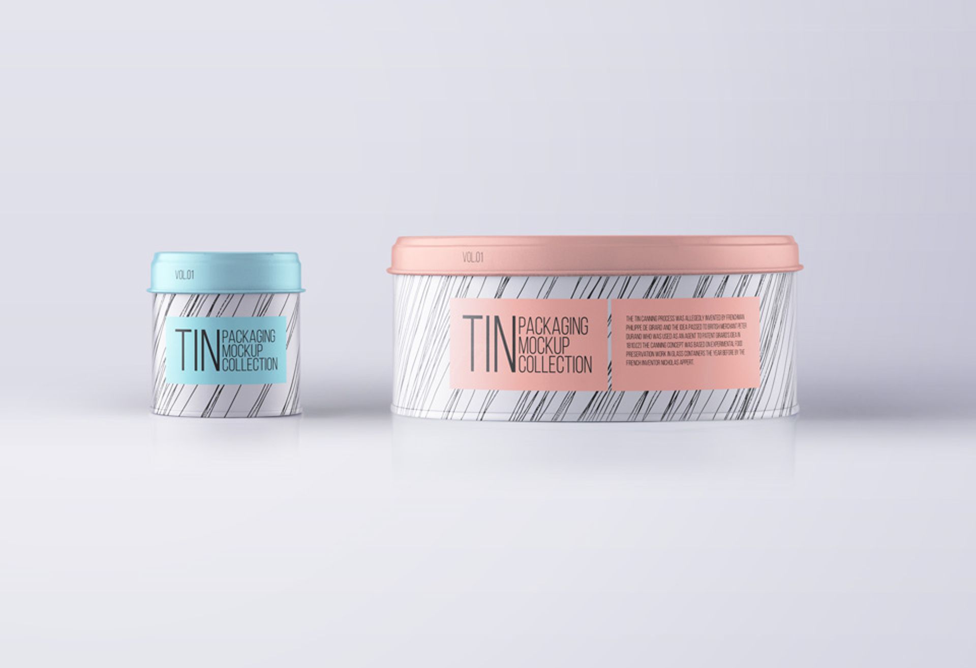 Psd Tin Container Packaging Vol1 | Pixeden Club