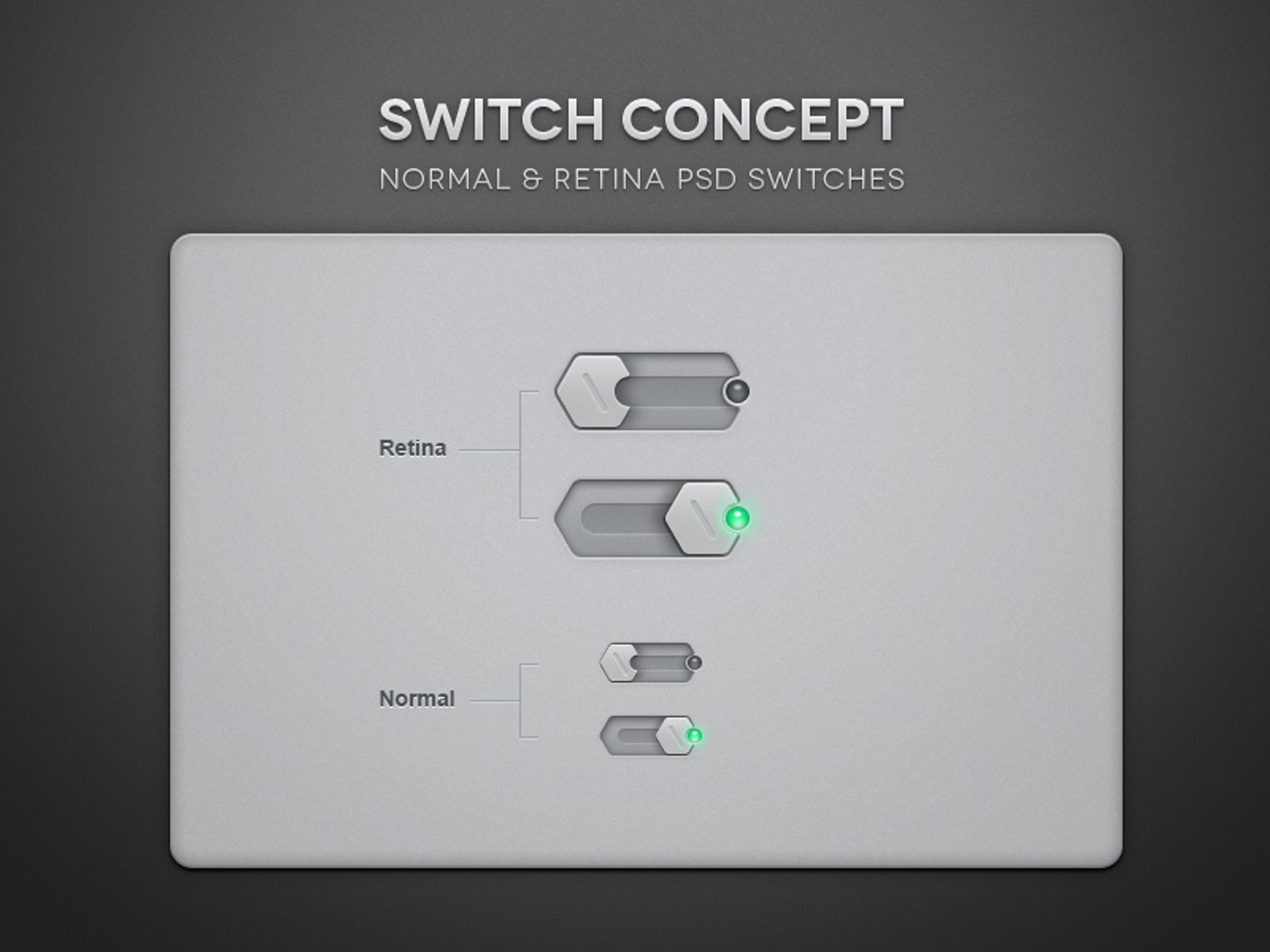 Psd Toggle Switch UI | Pixeden Club