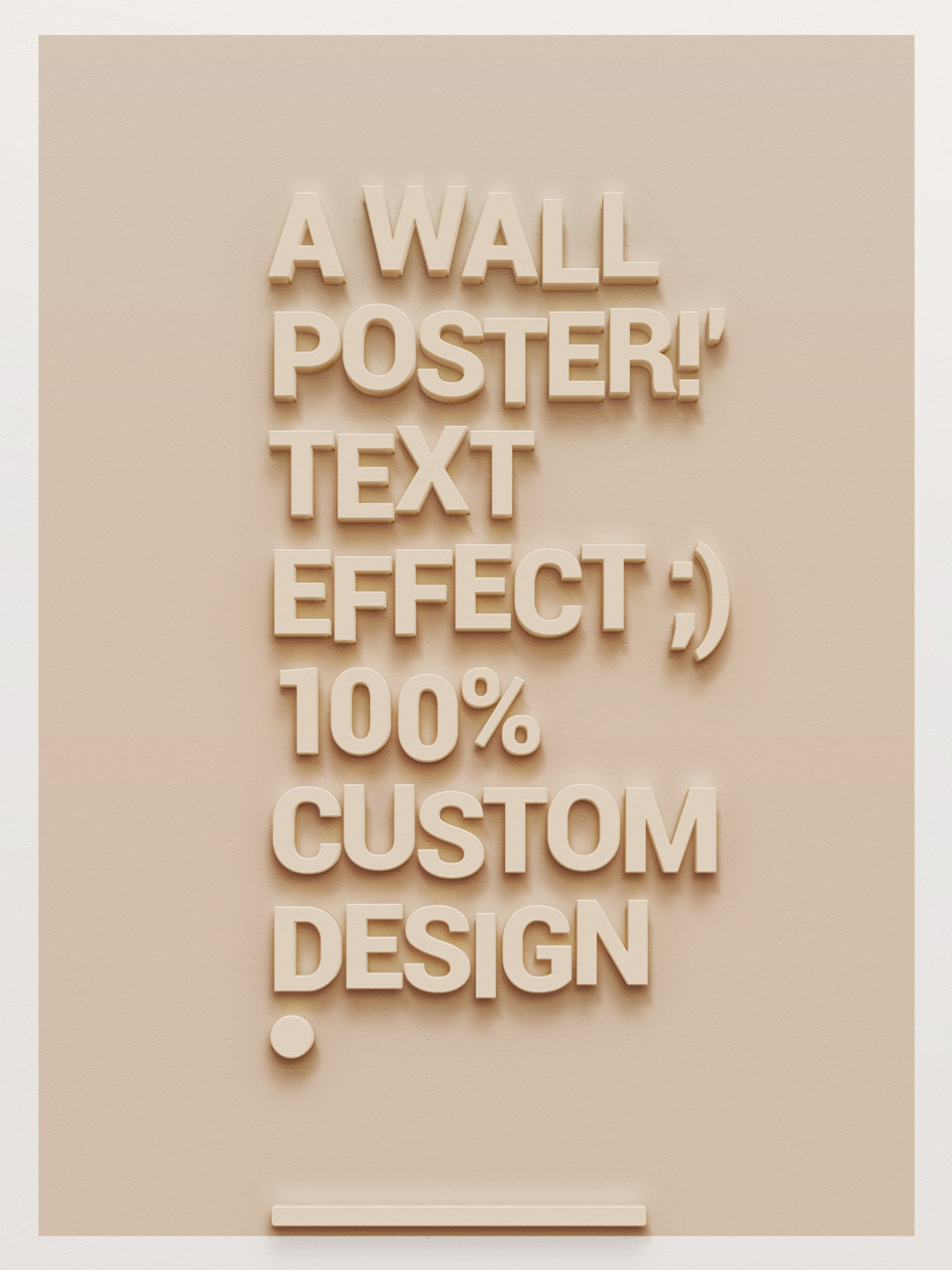 Psd Wall Poster Text Effect | Pixeden Club