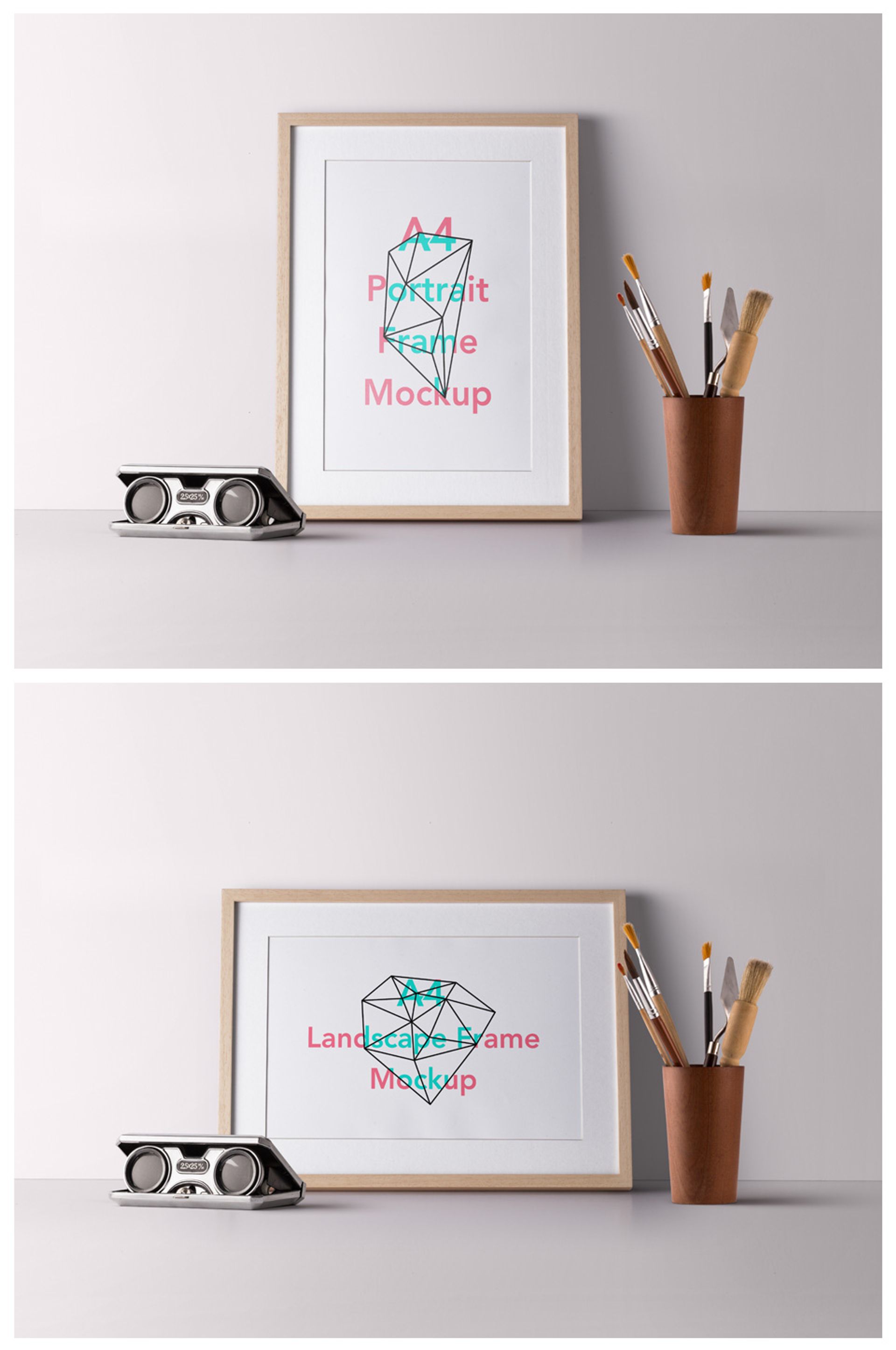 Psd Wood Frame Mockup Vol2 | Pixeden Club