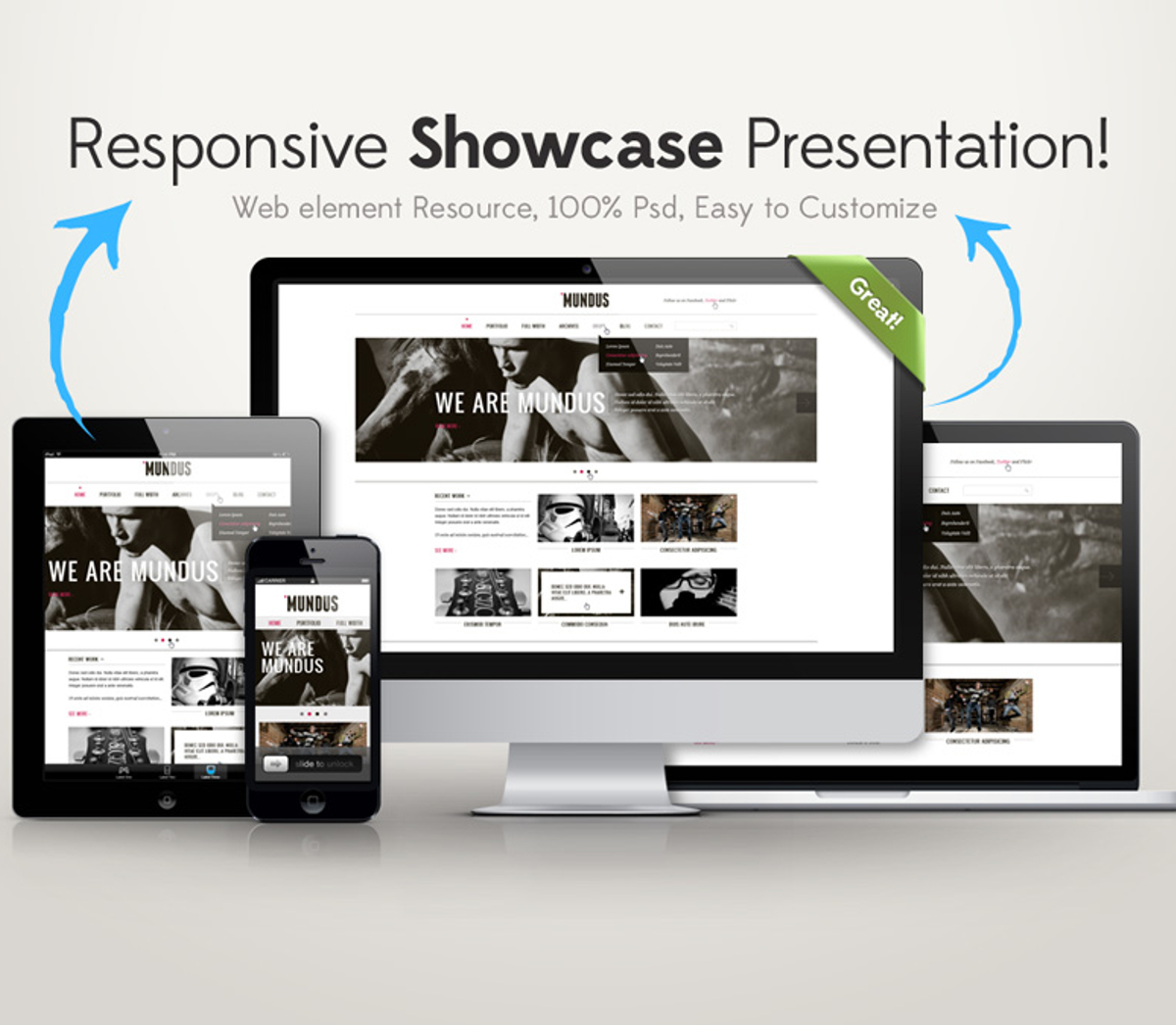 Psd Showcase Project Presentation | Pixeden Club