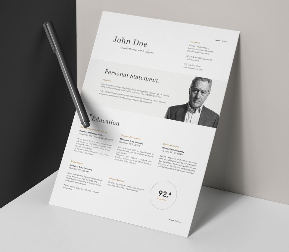 Creative Web HTML Resume Template | Pixeden Club