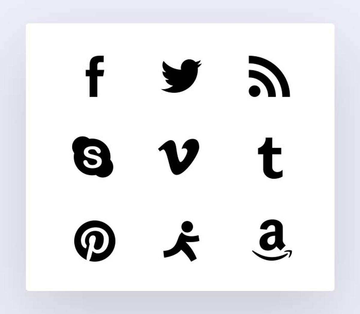 Social Media Clean Buttons CSS | Pixeden Club