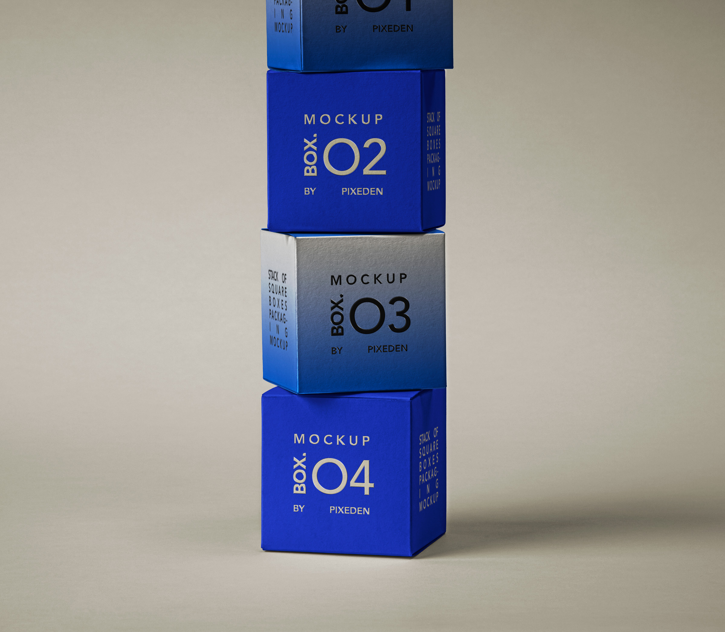 Square Box Template Psd