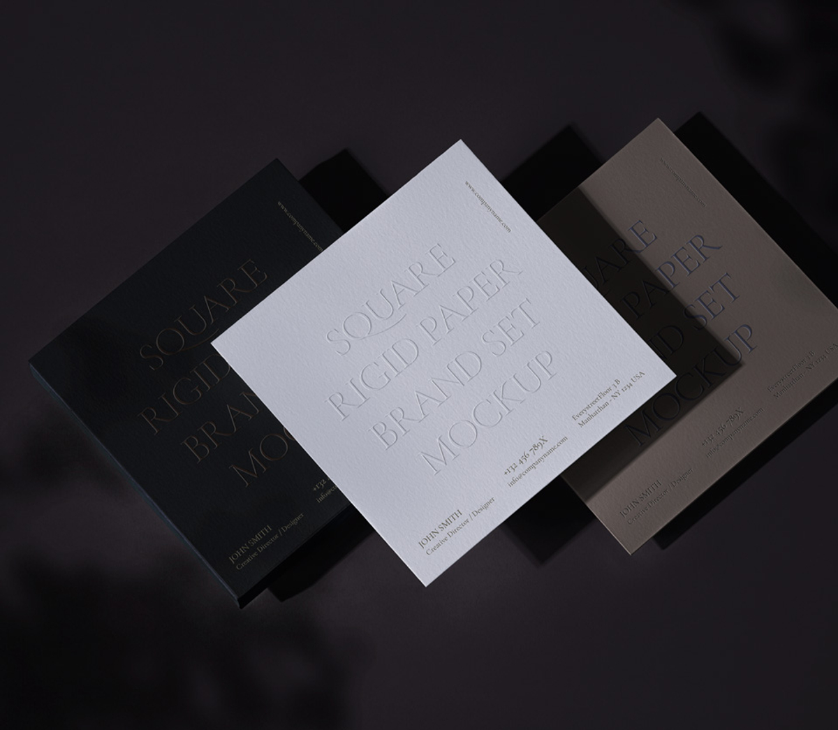 Square Psd Brochure Mockup | Pixeden Club