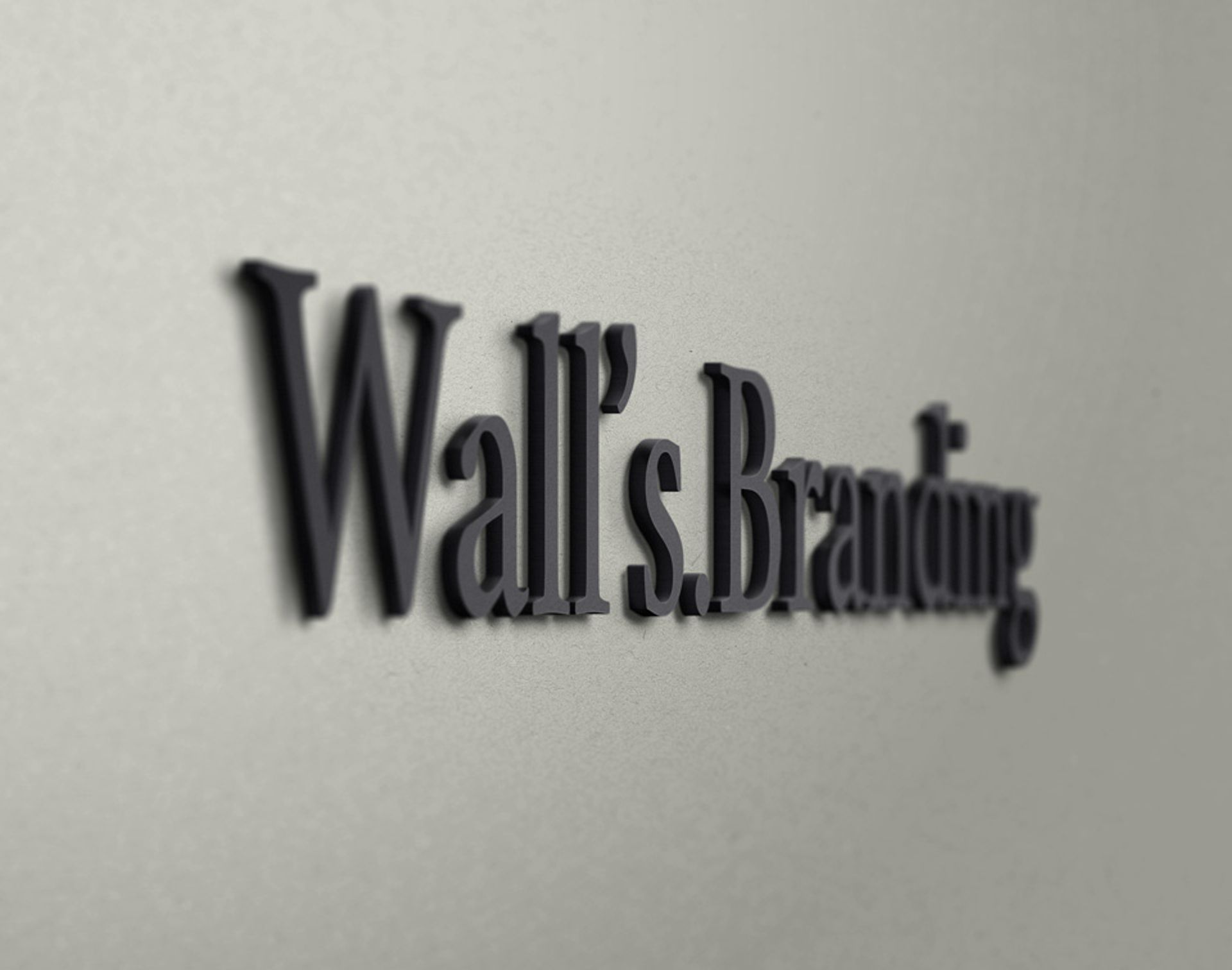 Wall Branding Logo Mockup | Pixeden Club